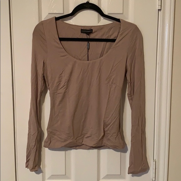 JLUXLABEL | Tops | Nwt Jluxlabel Taupe Aimee Jluxbasix Long Sleeve To ...